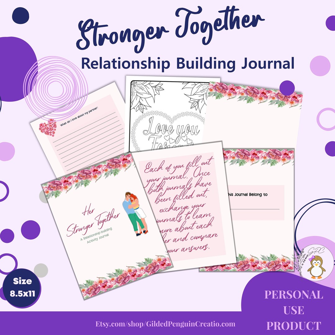 Her Stronger Together Relationship Building Journal | Thought-provoking ...
