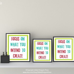Printable Motivational Wall Art Listen to Yourself Focus on What You ...