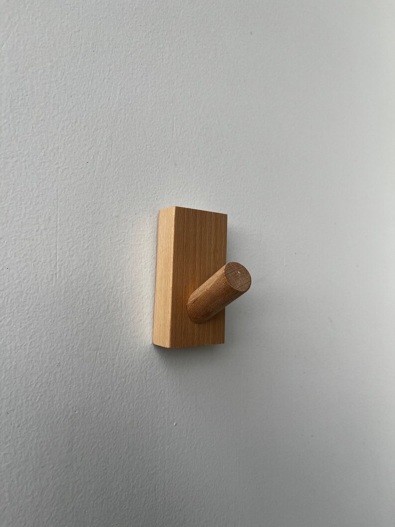Beech Black Walnut Wood Hook Towel Hook Solid Wood Hooks Decorative ...