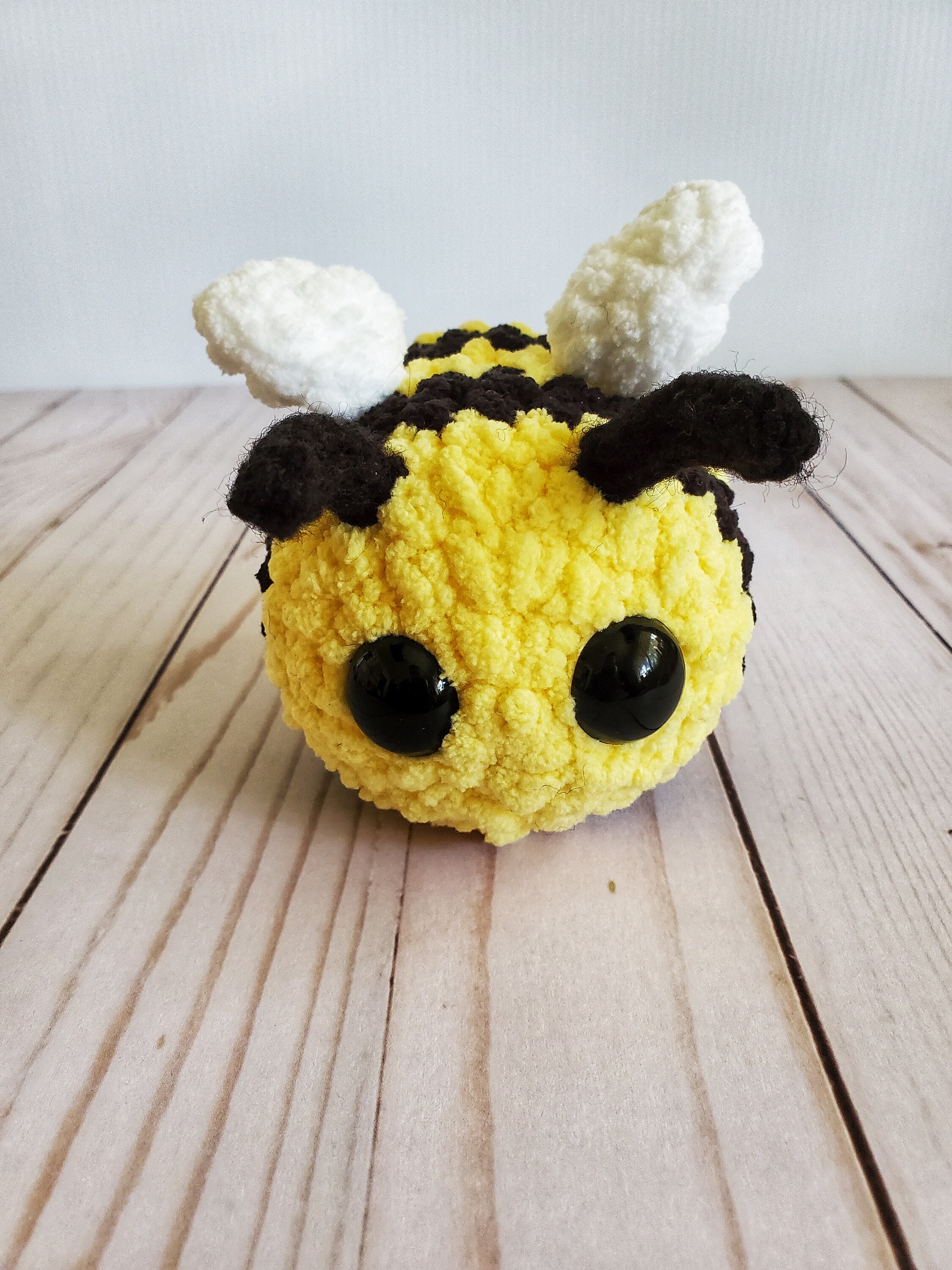 Stuffed Animals & Plushies Toys Chubby Bee Plush Bee Amigurumi Squishy ...