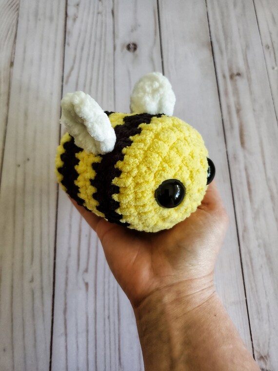 Stuffed Animals & Plushies Toys Chubby Bee Plush Bee Amigurumi Squishy ...