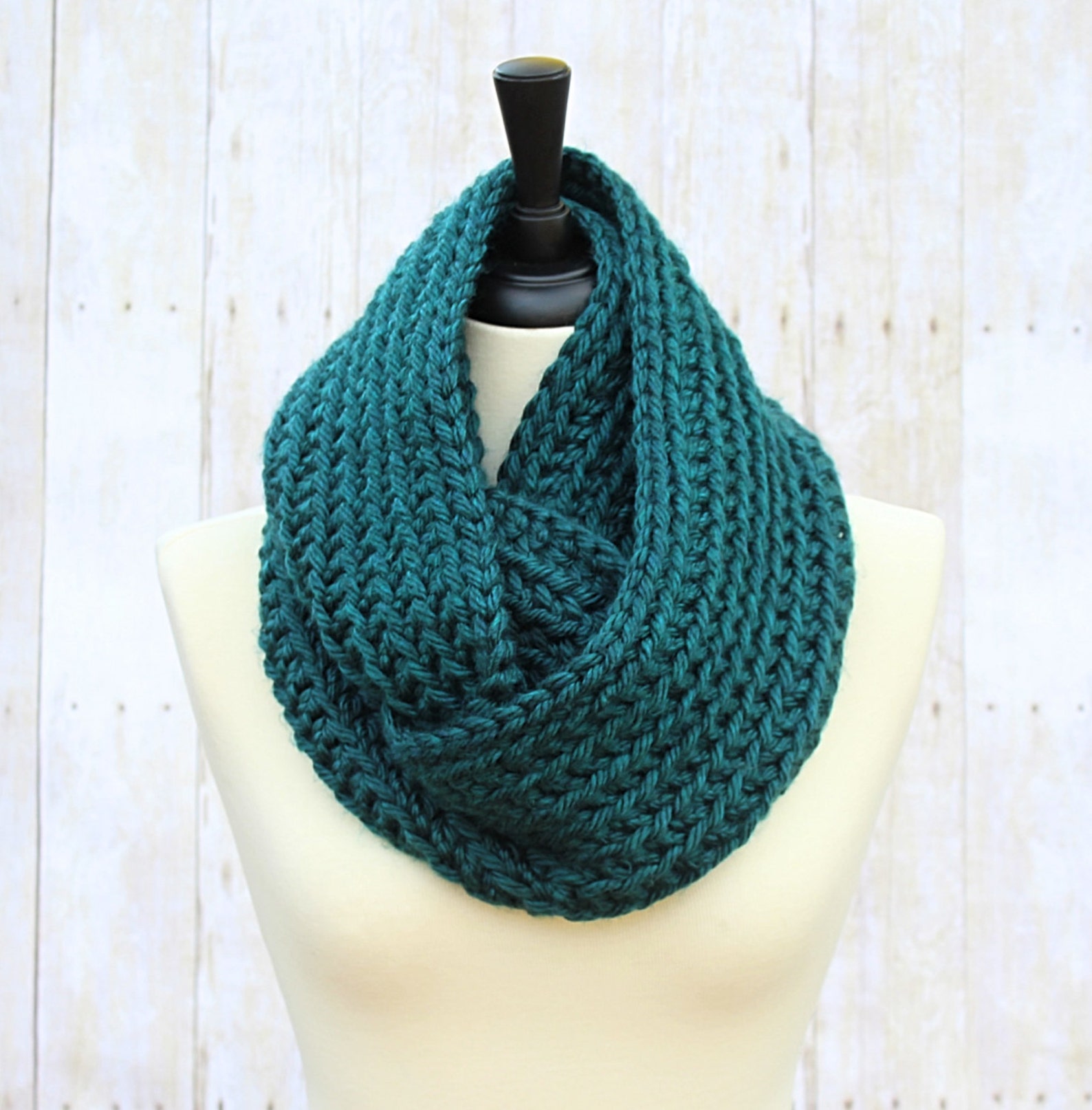 Turquoise Infinity Scarf, Turquoise Loop Scarf, Turquoise Striped Scarf ...