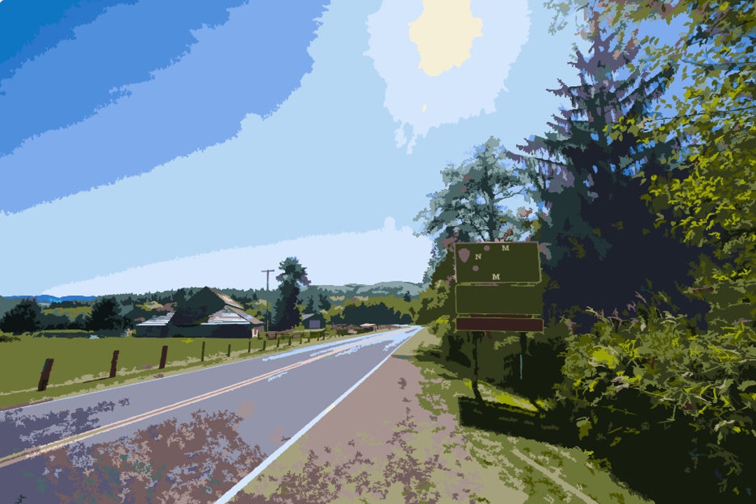 Road to Olympic National Park and Open Landscape, Highway, Freeway ...