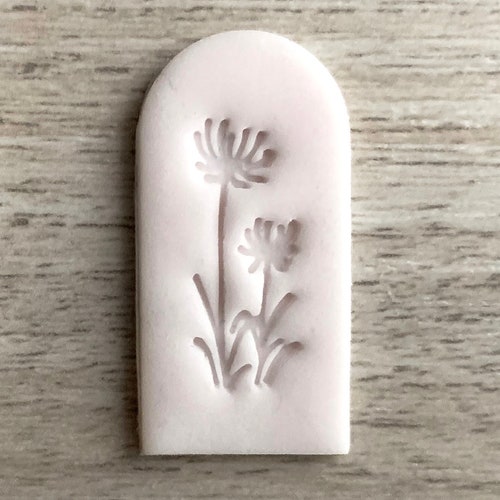 Abstract Face 1 Embosser Stamp for Fondant Polymer Clay - Etsy