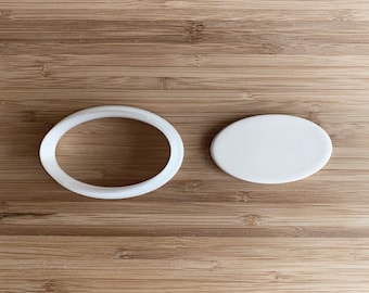 Oval Cookie Cutter From Mini to Large Circle Polymer Clay Jewelry and ...