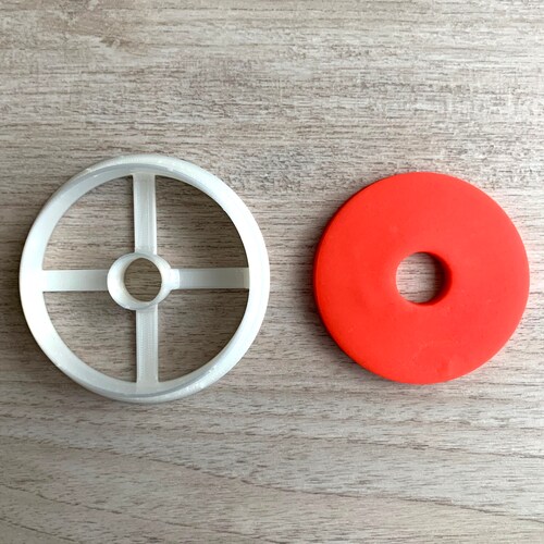 Oval Donut With Cutout Cookie Cutter Fondant Cutter - Etsy