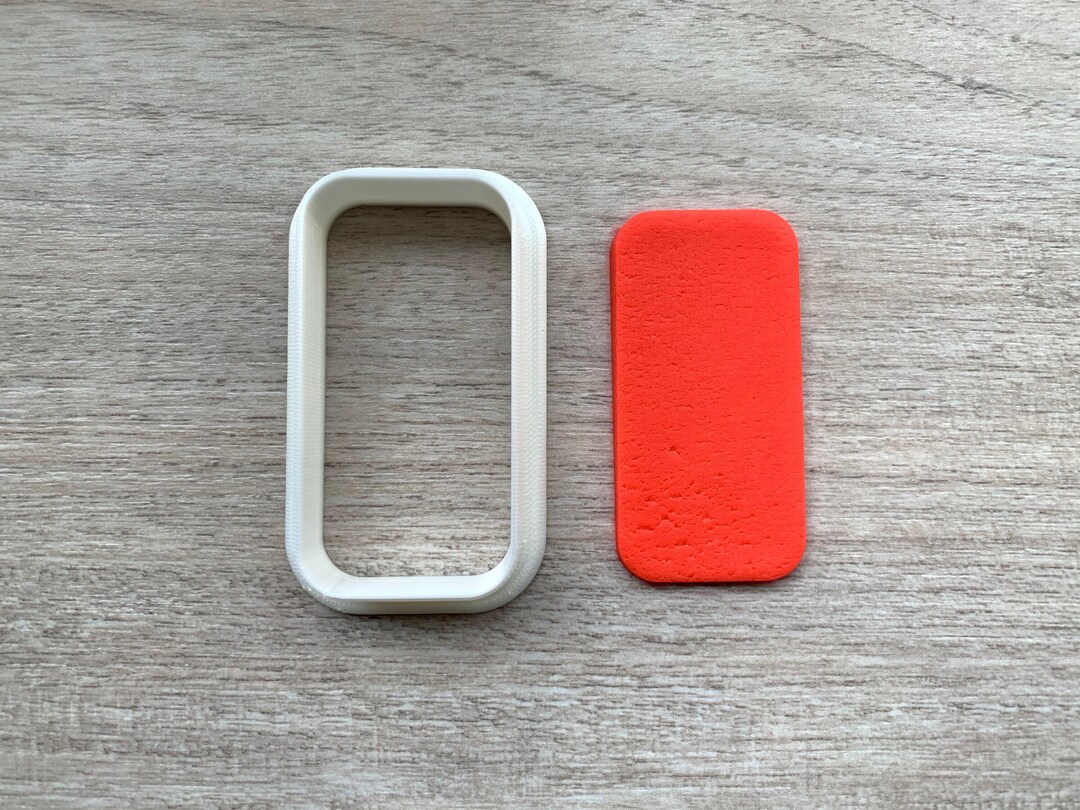 Rounded Rectangle Cookie Cutter Fondant Cutter - Etsy