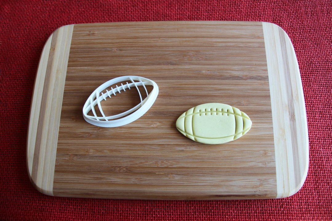 Football Cookie Cutter Rugby Ball Sports Cake Topper Fondant Cutter ...