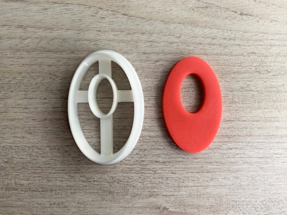 Oval Donut with cutout Cookie Cutter Fondant Cutter | Etsy