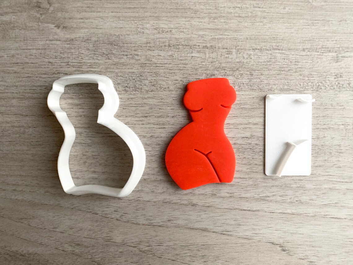 Female Body Cookie Cutter and Stamp Fondant Cutter - Etsy