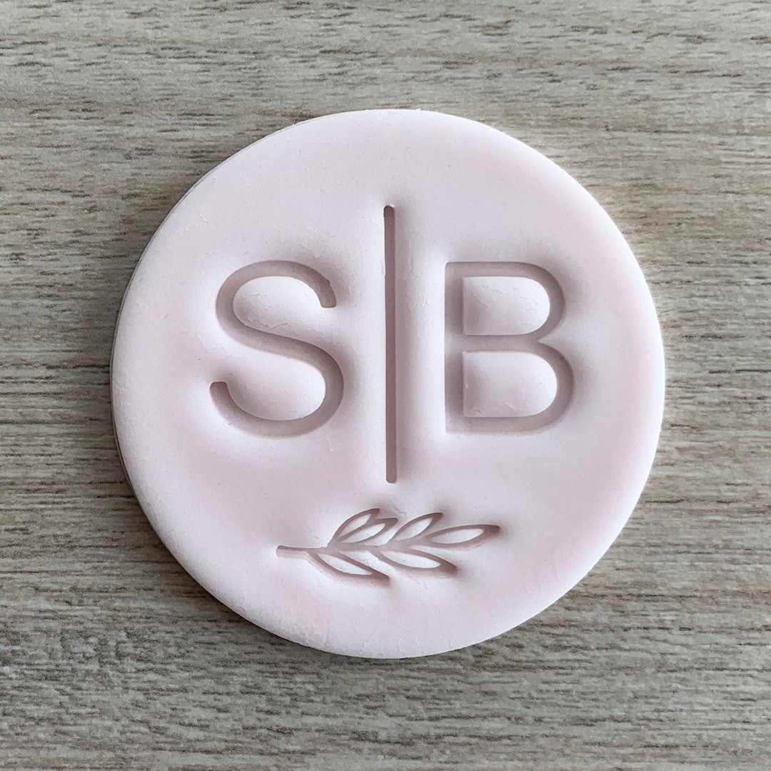 Custom Wedding Cookie Stamp or Personalized Fondant Embosser With Your ...