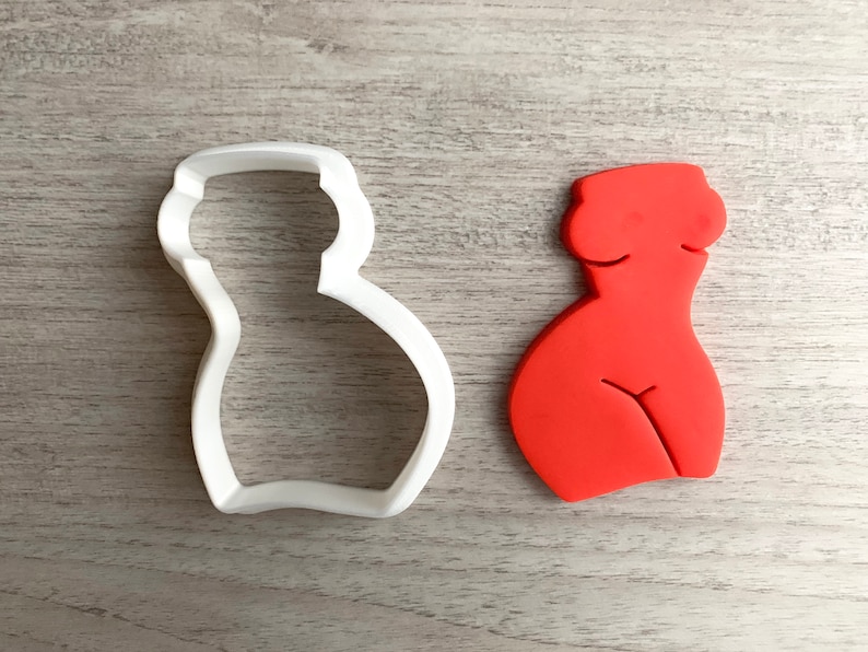 Female Body Cookie Cutter and Stamp Fondant Cutter - Etsy