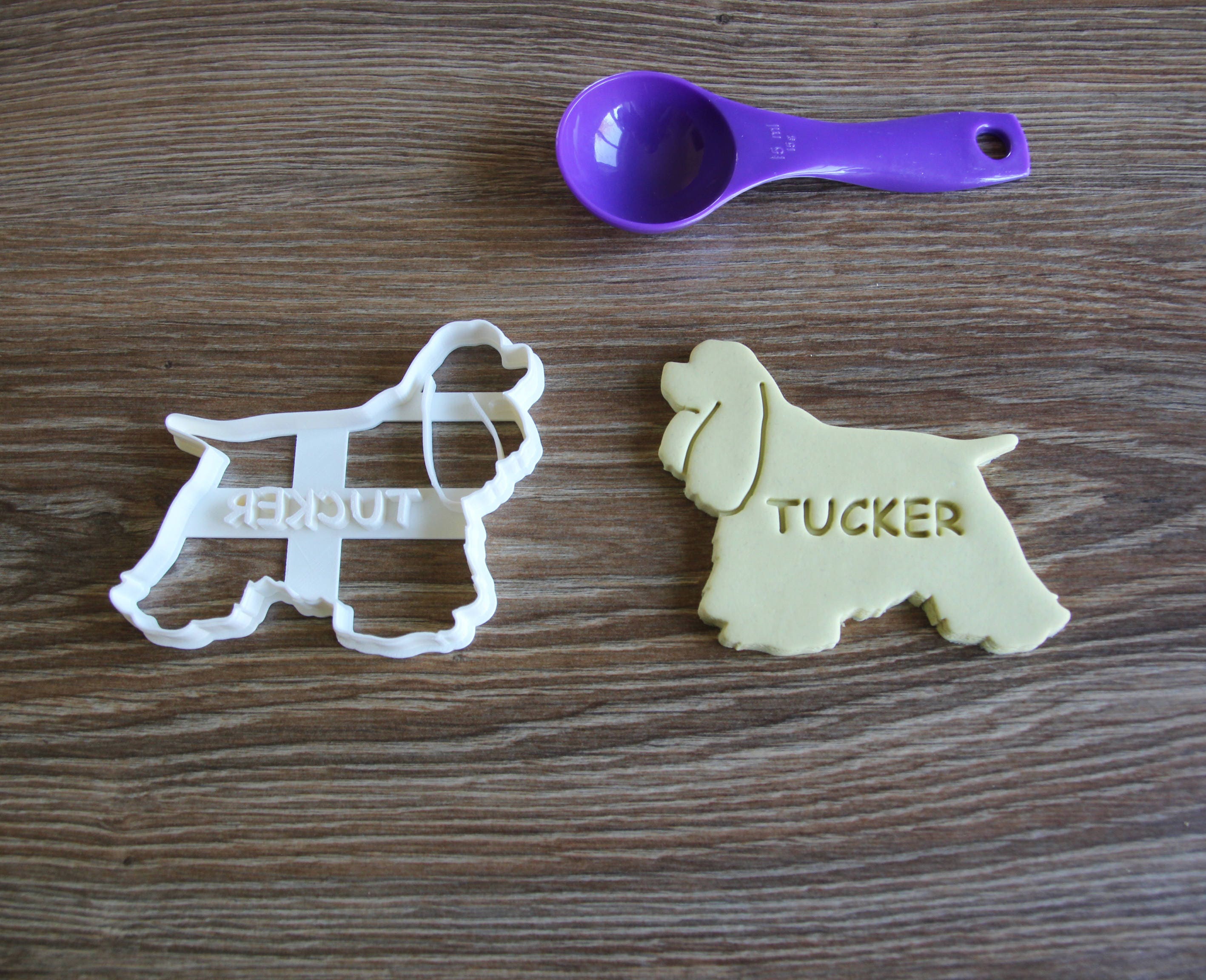 American Cocker Spaniel Cookie Cutter Custom Treat Personalized Dog ...