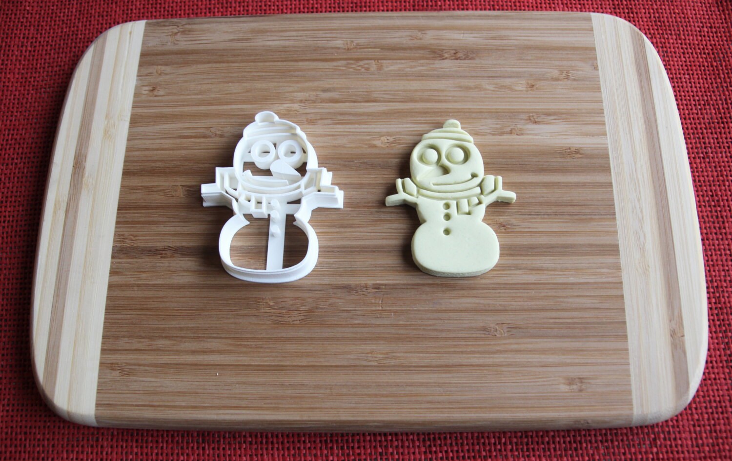 Christmas Snowman Cute Cookie Cutter Biscuit Stamp Mold Cake | Etsy