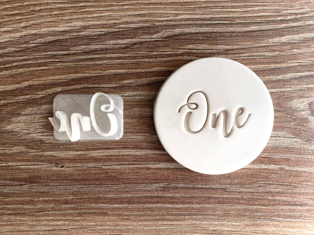 Number One Fondant Embosser or Cookie Stamp With Handle - Etsy