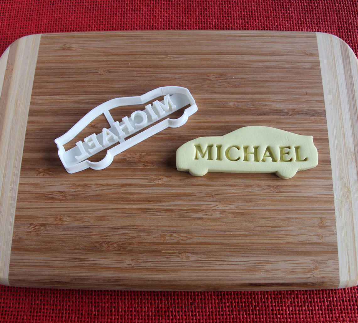 CUSTOM CAR Shaped Cookie Cutter Personalized Biscuit Stamp | Etsy