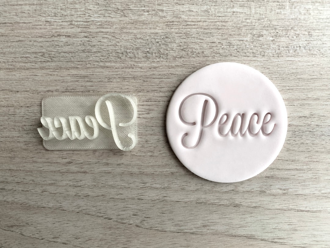 Peace Fondant Embosser or Cookie Stamp With Handle - Etsy