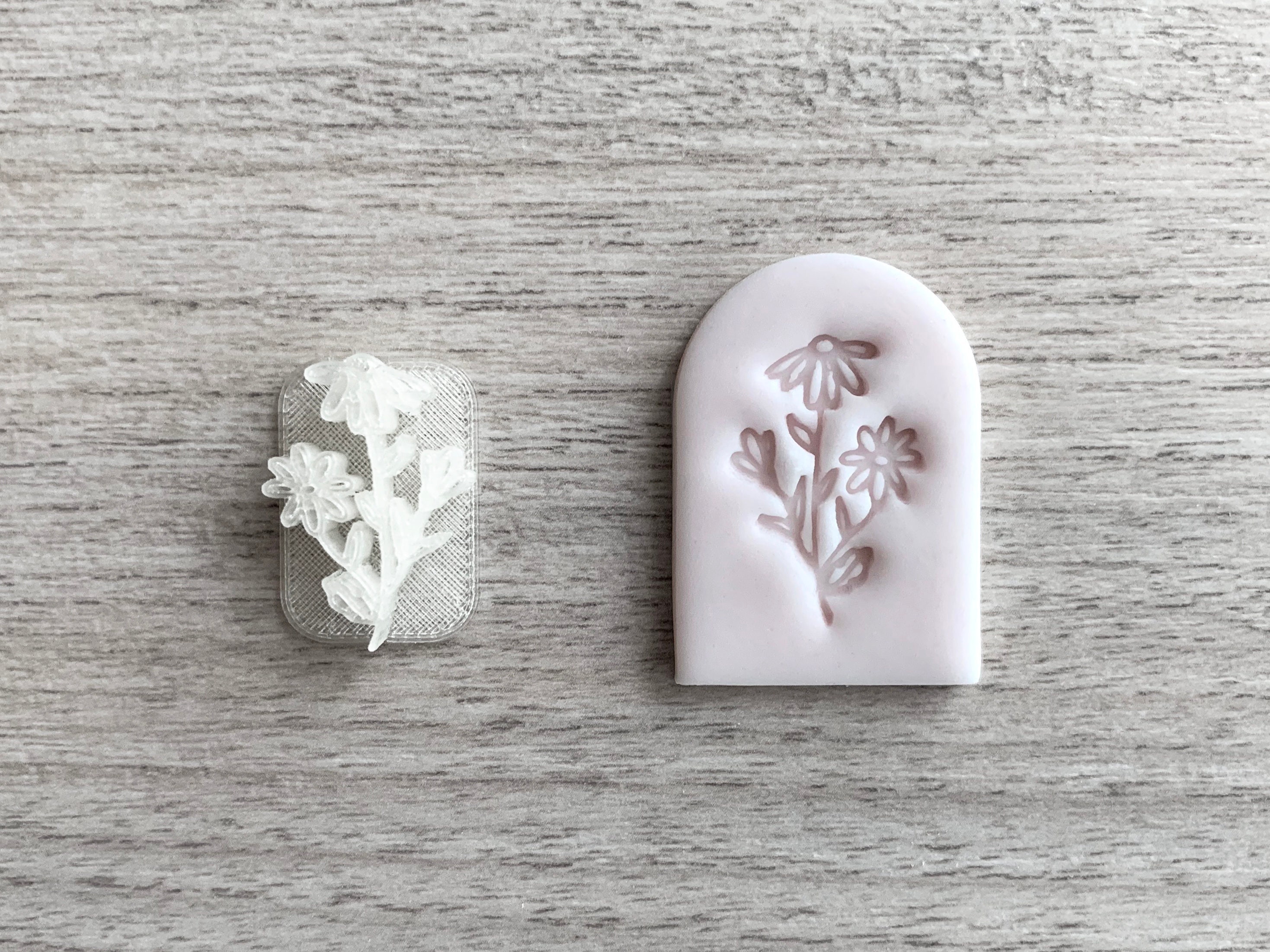 Flower Embosser 7 Stamp for Fondant Polymer Clay Cookies - Etsy