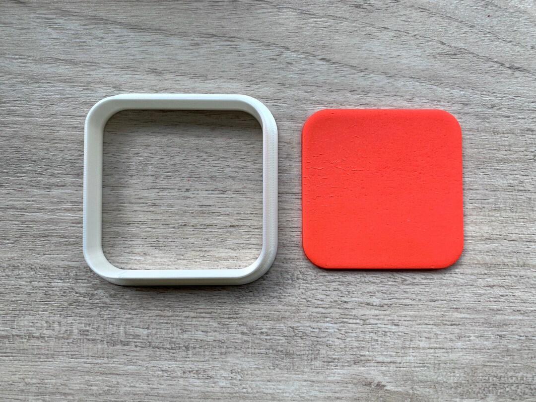 Rounded Square Cookie Cutter Fondant Cutter - Etsy