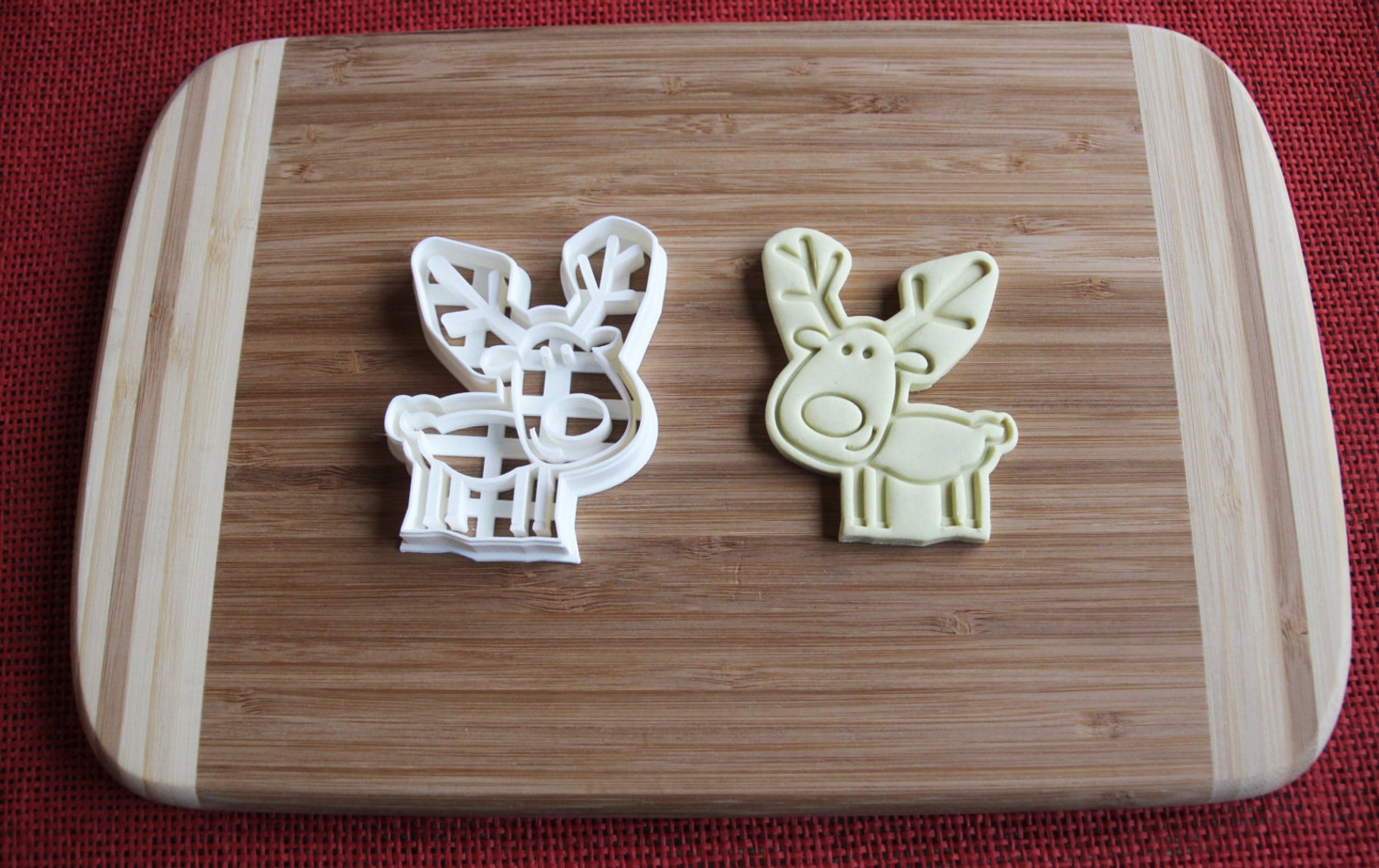 Christmas Rudolph Reindeer Cookie Cutter Gingerbread Mold Biscuit Cake ...