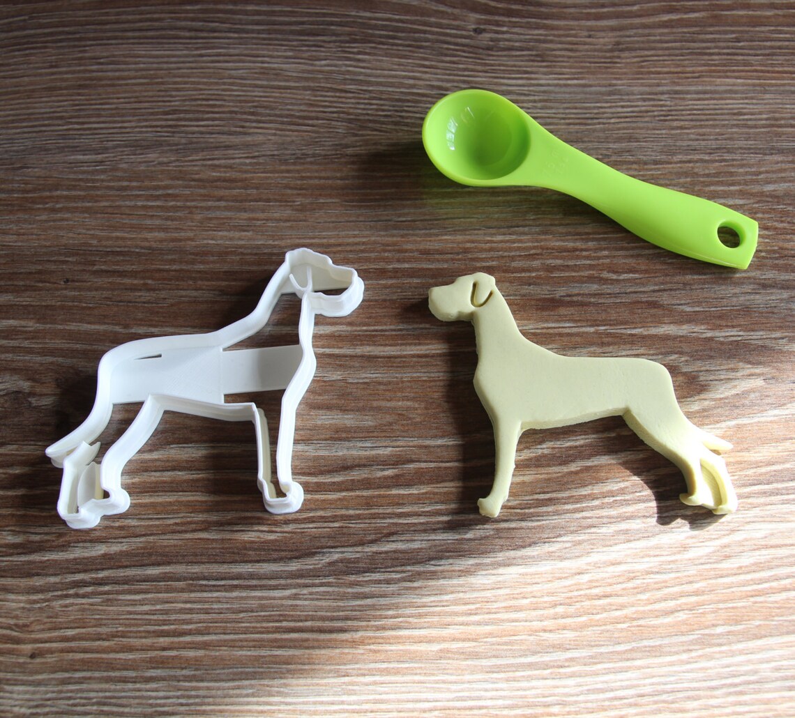 Great Dane Cookie Cutter, Ears Down Dog Breed, Eco-friendly PLA - Etsy