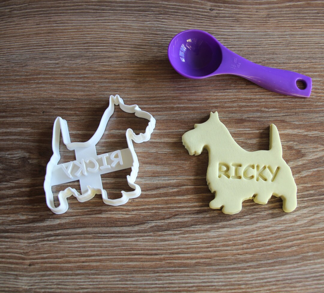 Scottish Terrier Cookie Cutter Custom Scottie Treat Personalized Dog ...