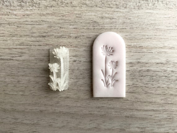 Flower Embosser 1 Stamp for Fondant Polymer Clay Cookies - Etsy