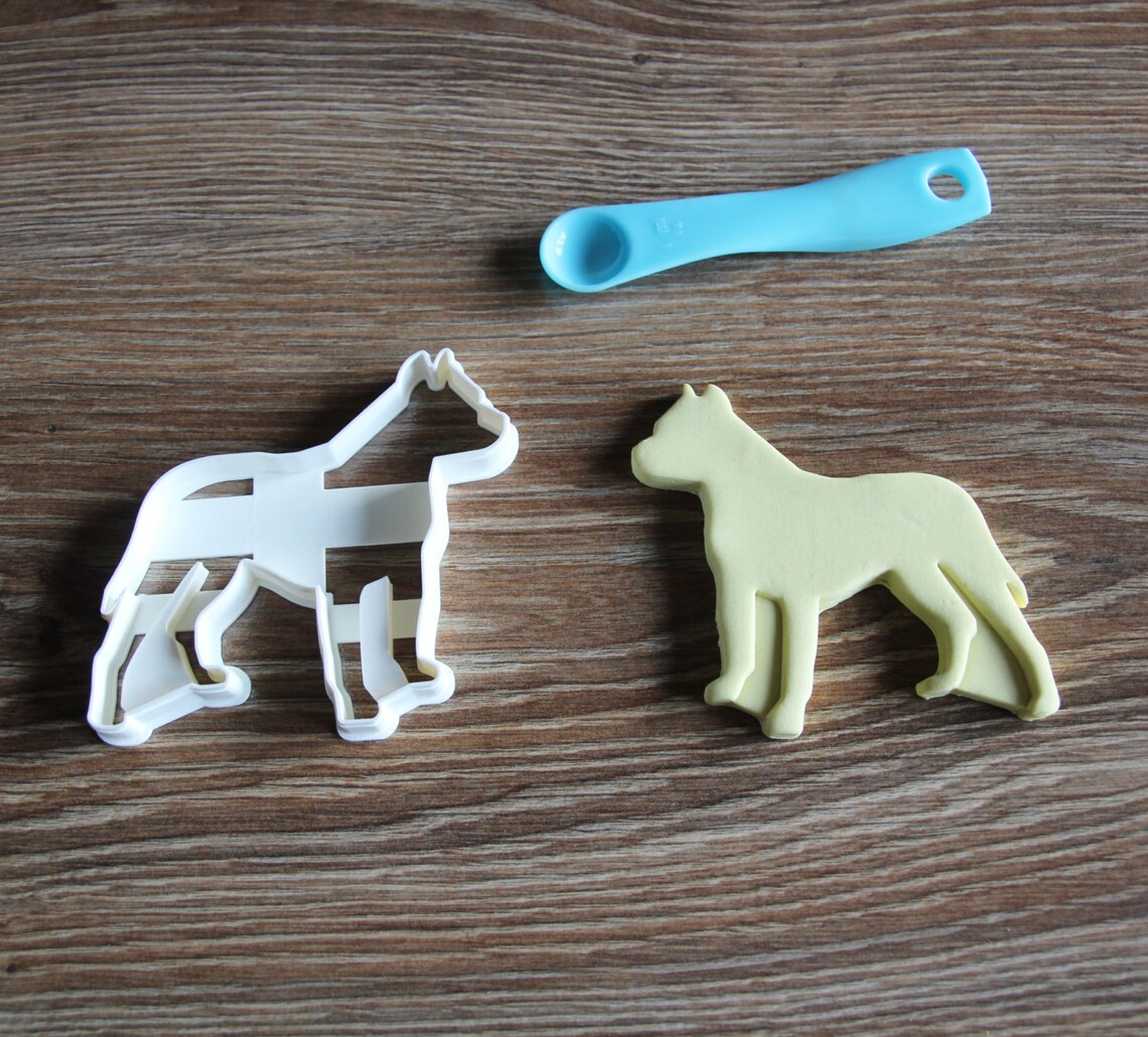 Pitbull Cookie Cutter Dog Breed Treat Cutter Puppy Cupcake | Etsy