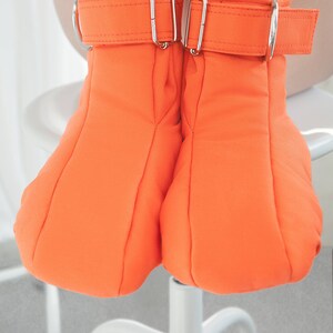 Prison Restraining Booties Orange Soft Padded Booties for Prisoners ...