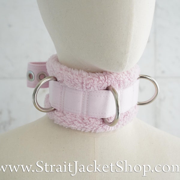 Pink Bondage Collar - Etsy
