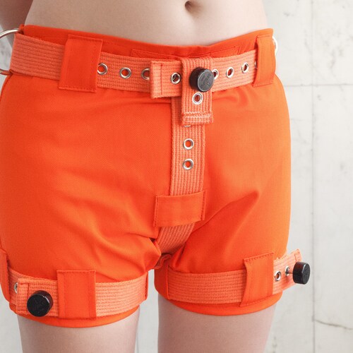 Orange Prison Lockable Diaper Cover Pants Anti Diaper - Etsy UK