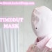 Pink Timeout Mask - Blindfold Baby Pink / ABDL / Restraining Face Hood ...