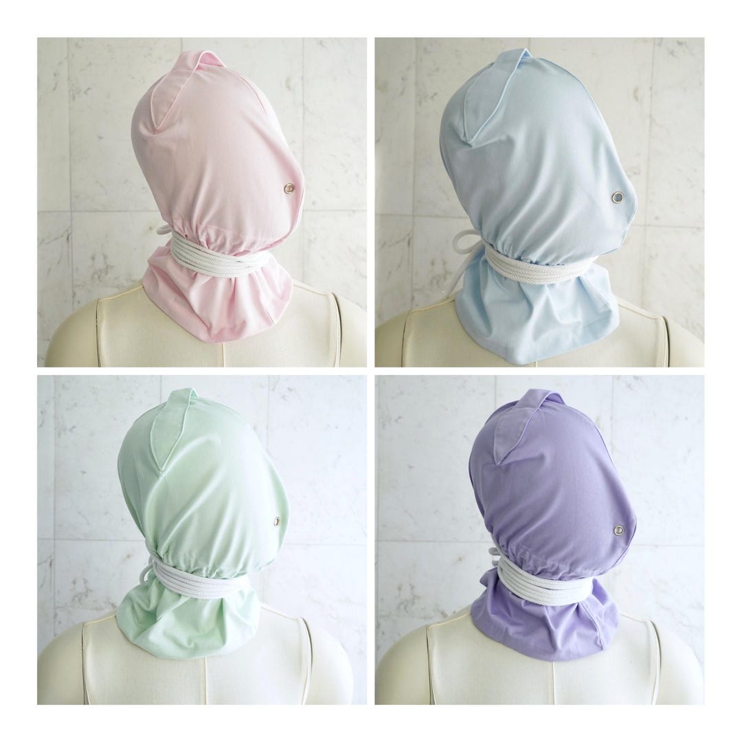 Pastel Bondage Hood -straitjacket Heavy Duty BDSM Obscure Vision Masks ...
