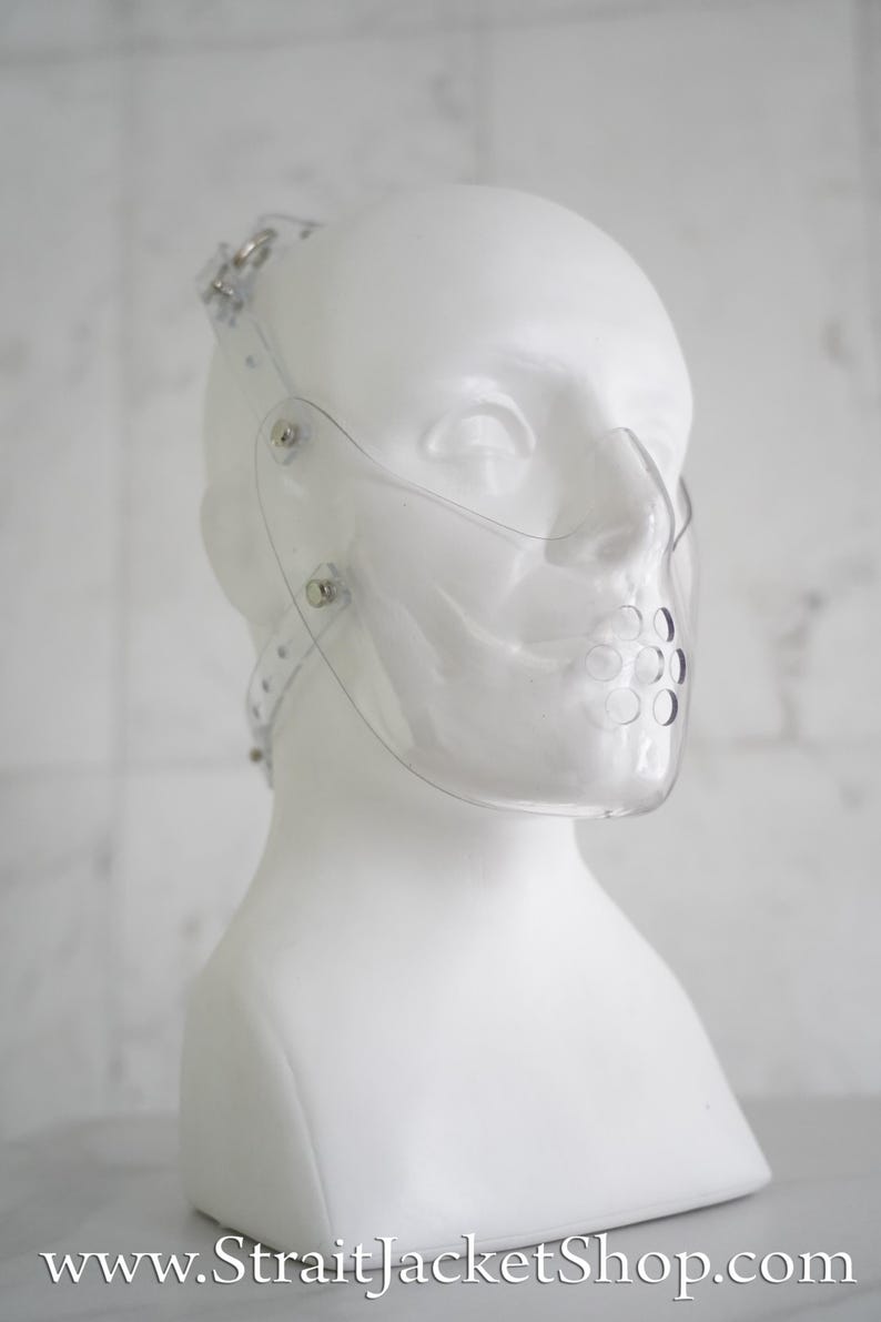 Asylum Transparent Face Muzzle - Hannibal Lecter Mask / Anti-bite ...