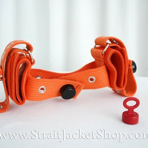 Orange Cuffs Restraints With Segufix Locks / Prison / Institutional ...