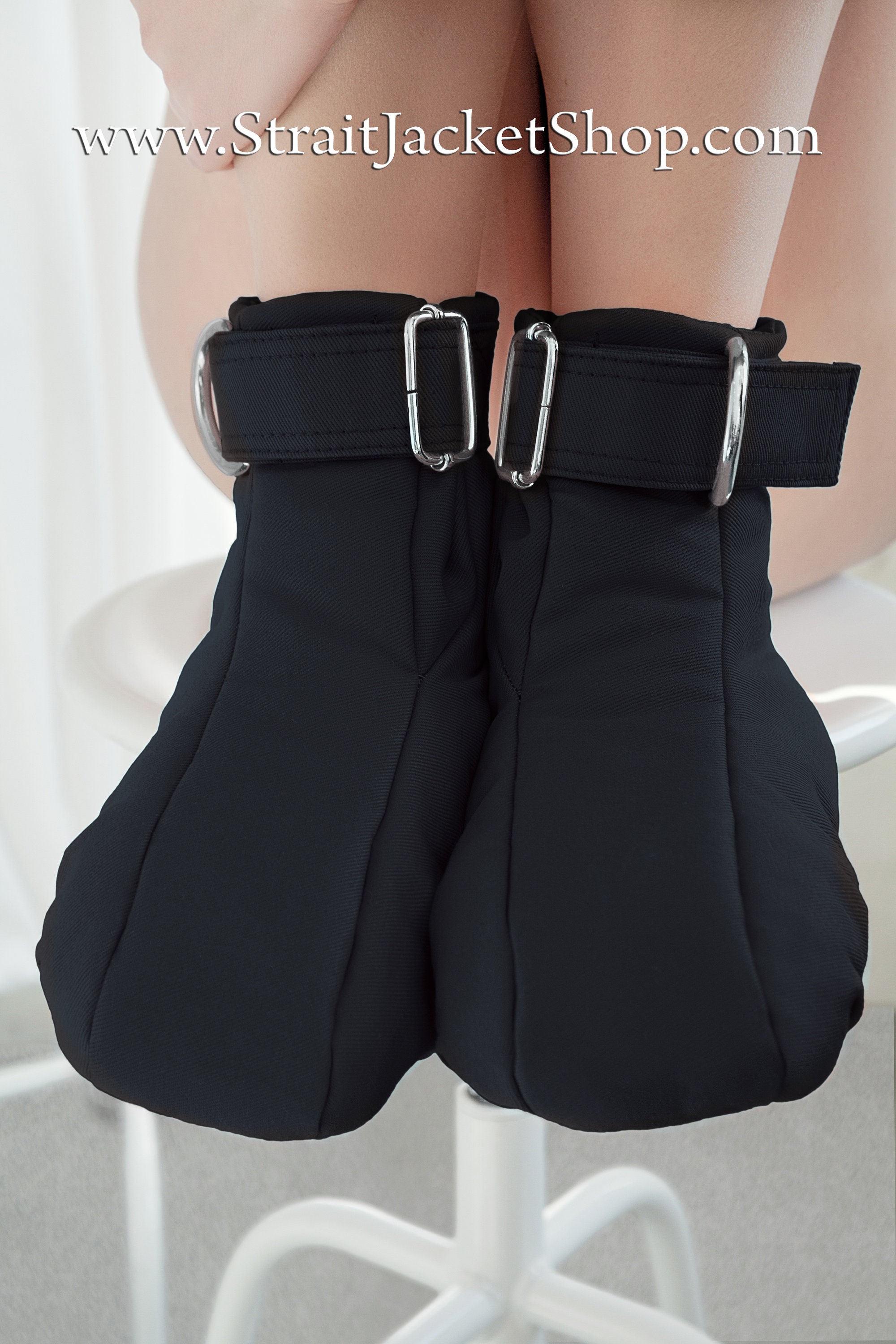 Black Restraining Booties Soft Padded Elegant Booties / - Etsy UK