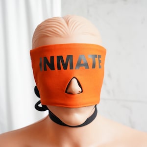 Blindfold for Inmate Prisoners - Face Mask / Sleep Mask / DDLG ...