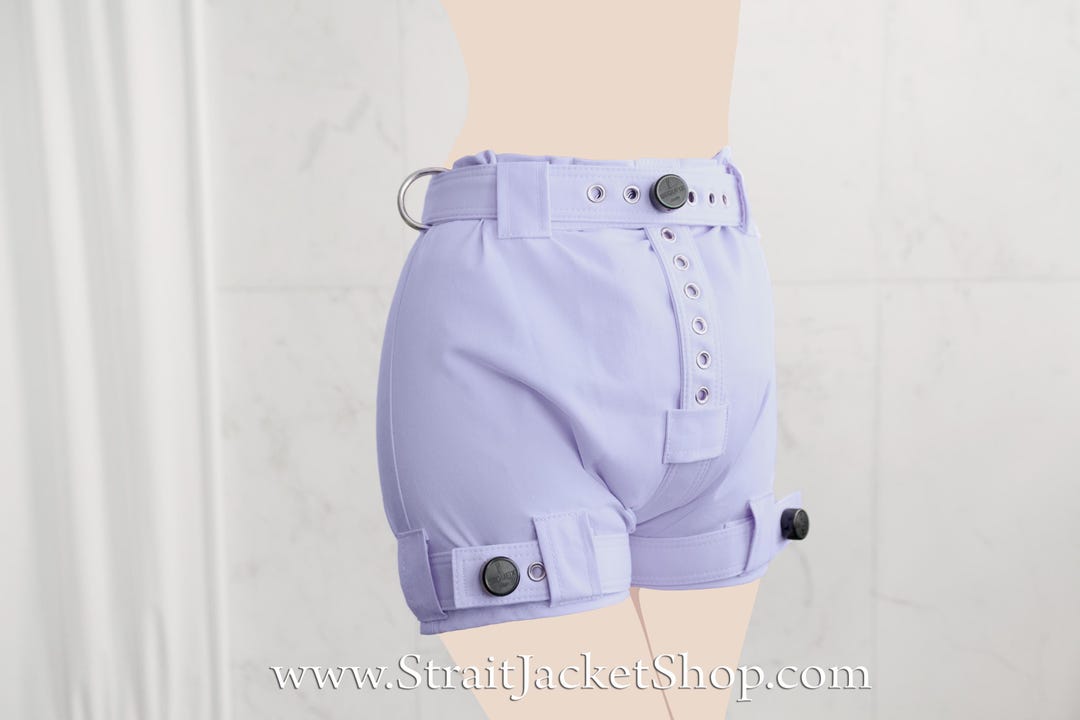 Purple Heavy Duty Lockable Diaper Cover Pants - Anti Diaper Removal ...