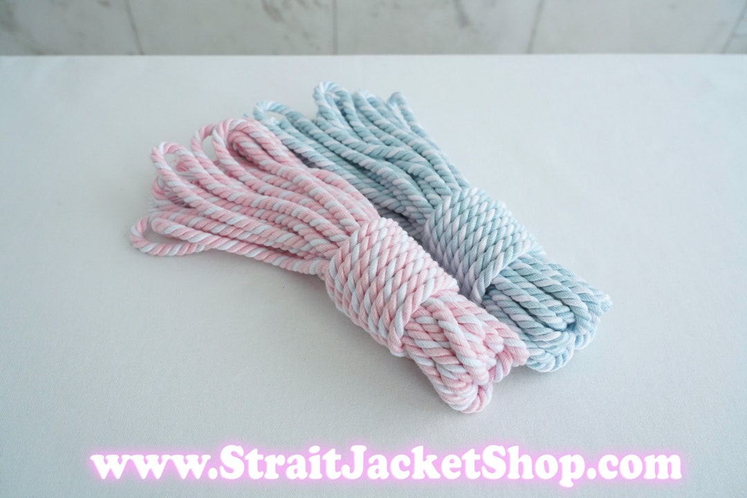 Cute ABDL Pastel Bicolor Cute Shibari Ropes Handmade Out of Bamboo ...