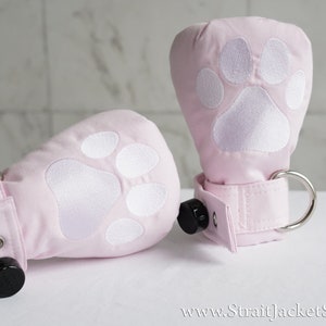 P.A.W.S. Segufix Restraining Safety Mittens - Bondage Soft Padded ...