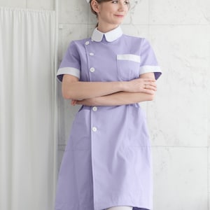 Cute Purple Nurse Uniform - High Quality 100% Cotton / ABDL Nurse ...