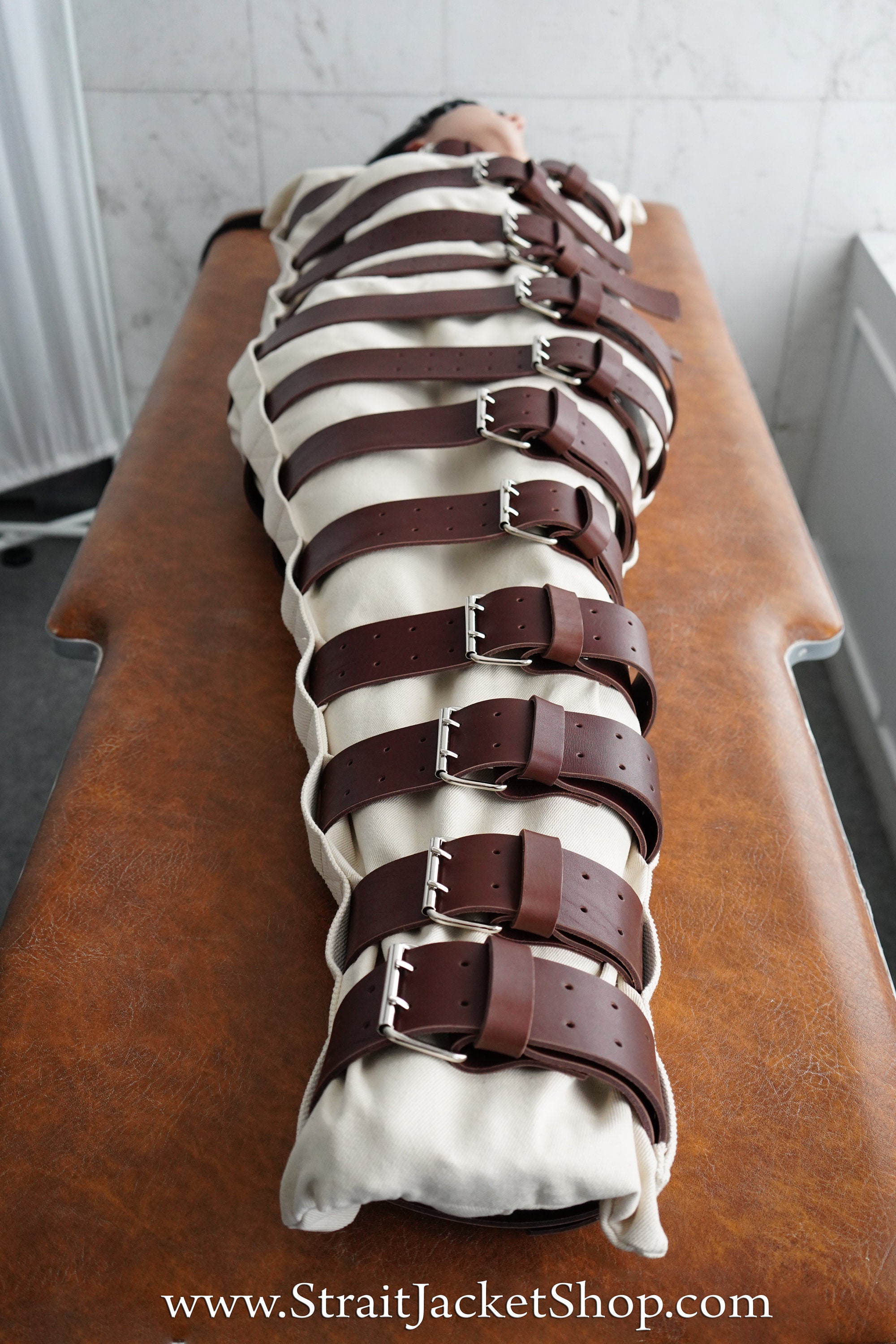 Sleep Sack Bondage Body Bag With Leather Belts Straitjacket Etsy
