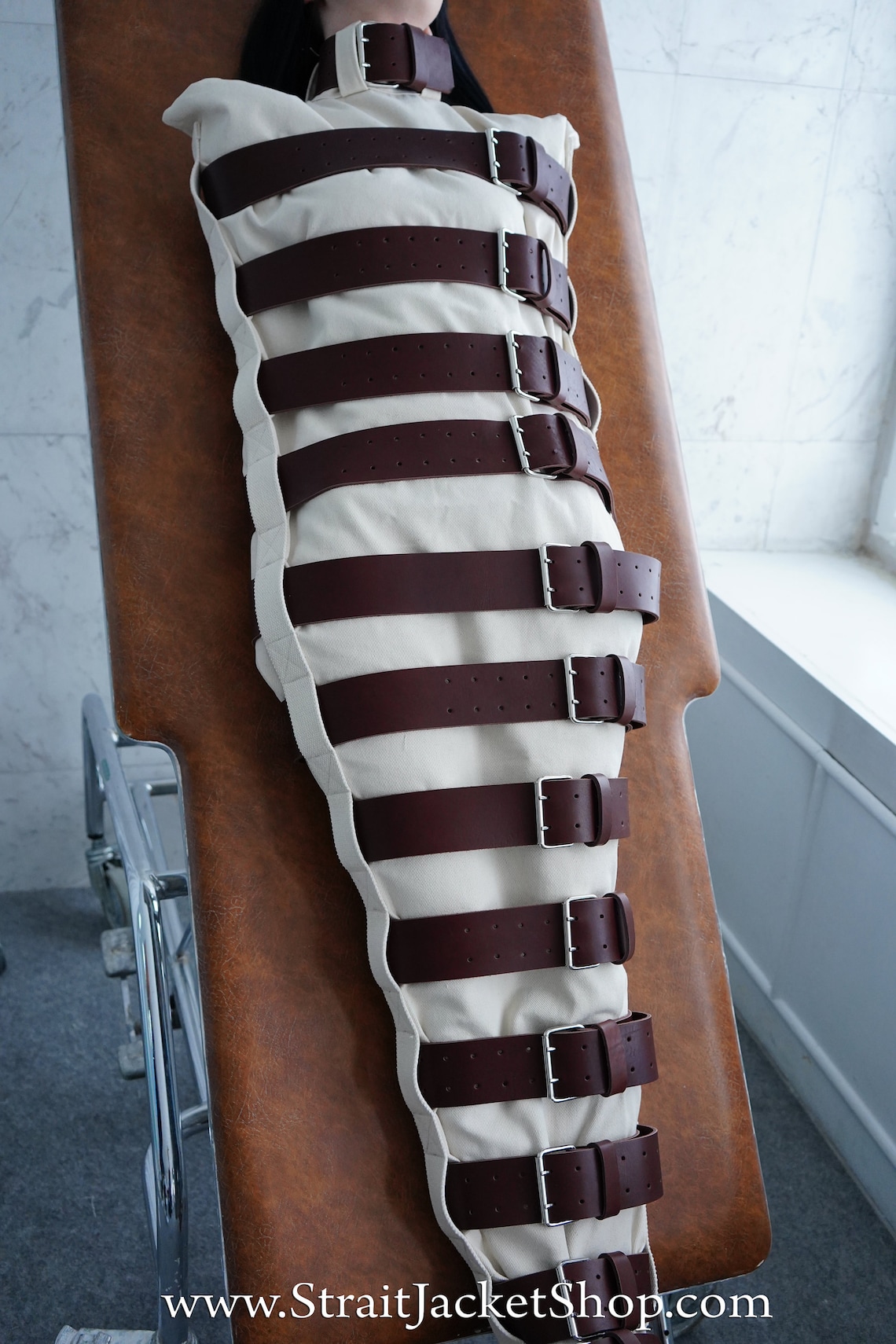 Sleep Sack Bondage Body Bag With Leather Belts Straitjacket Etsy