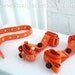 Set of Orange Wrist and Ankle Cuffs Restraints With Segufix Locks ...