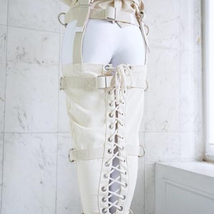 Legs Binder Restraints - Straitjacket Type Laced Leg Restraints ...