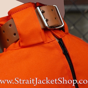 Prisoner Orange Jumpsuit With Neck Collar - Prison / Imprisonment ...