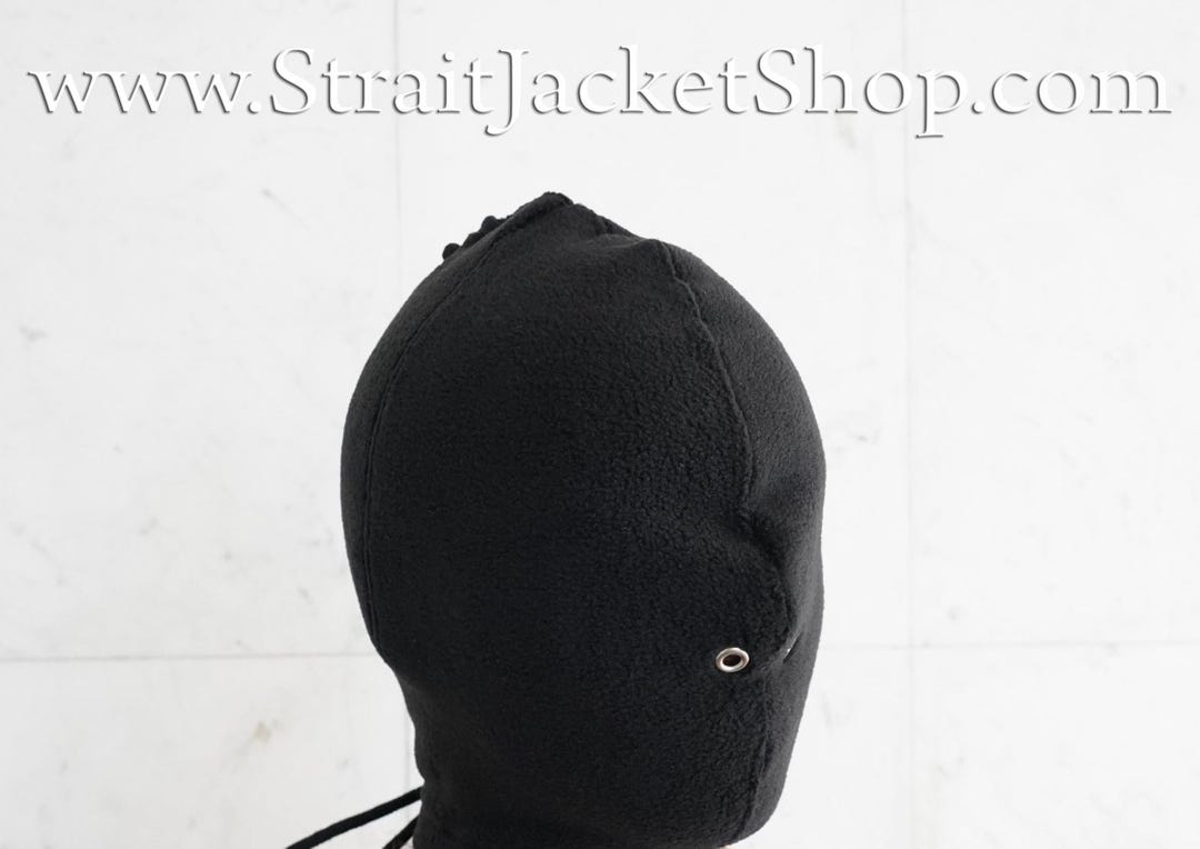 Black Bondage / Blindfold Hood Face Mask - Etsy