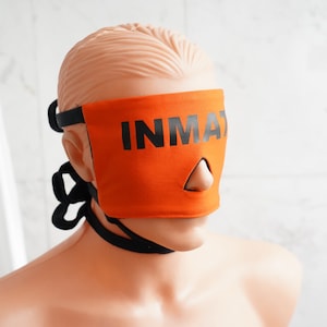 Blindfold for Inmate Prisoners - Face Mask / Sleep Mask / DDLG ...