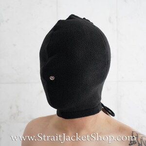 Black Bondage / Blindfold Hood Face Mask - Etsy