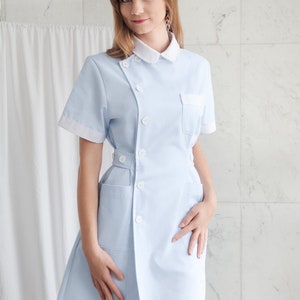 Cute Blue Nurse Uniform - High Quality 100% Cotton / Medical / Hospital ...